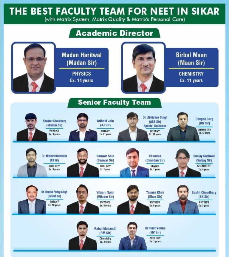 Matrix vs GCI Sikar NEET Faculty Comparison Best NEET Coaching